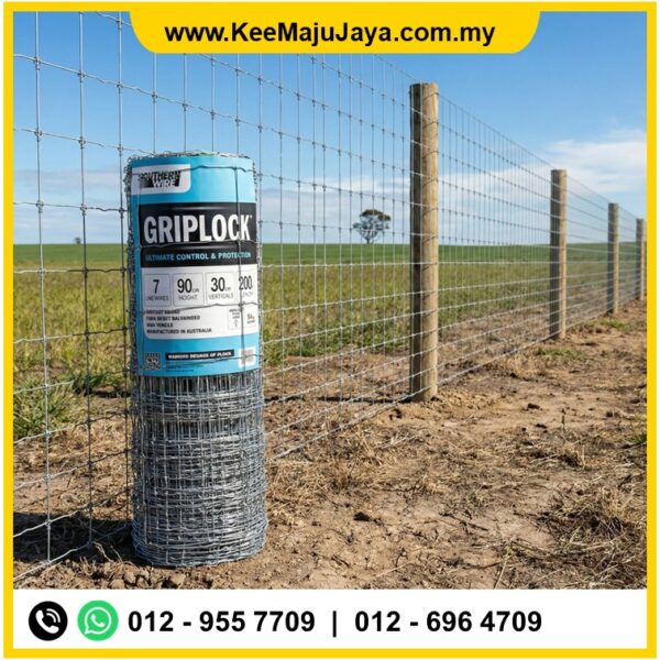 Griplock High Tensile Fixed Knot Fence — Pagar Lembu Rusa | Cyclone ...