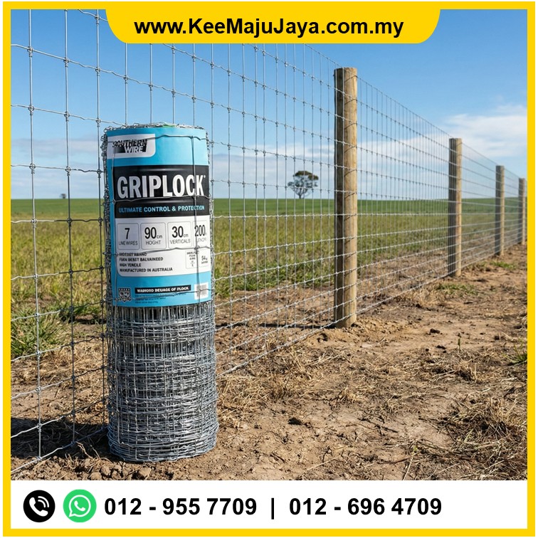 Griplock High Tensile Fixed Knot Fence — Pagar Lembu Rusa | Cyclone ...