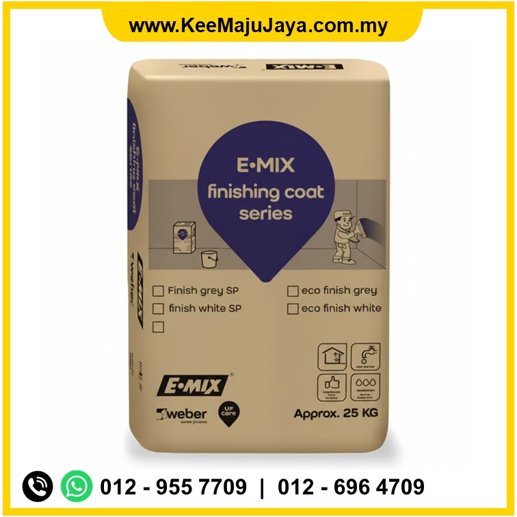 WEBER E.MIX Eco Finish — Premium Internal Skim Coat | Penyimenan Halus ...