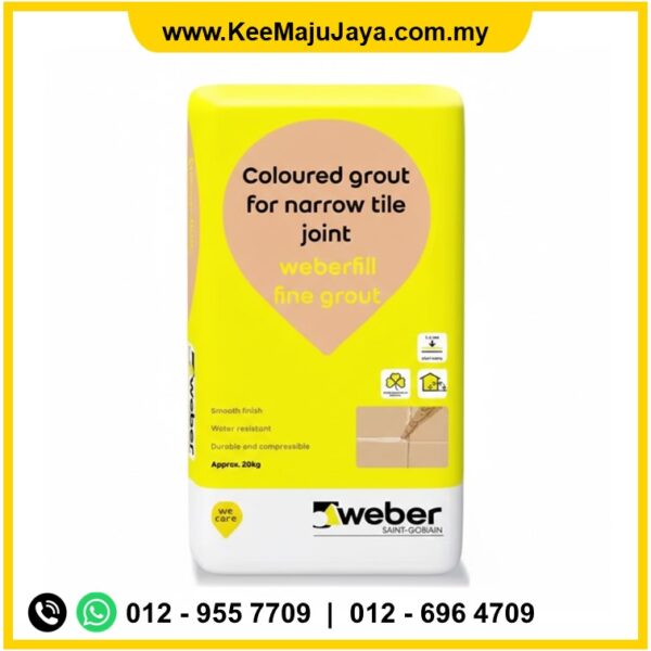 Weberfill Fine Grout — Polymer-Modified Cementitious Tile Filler ...